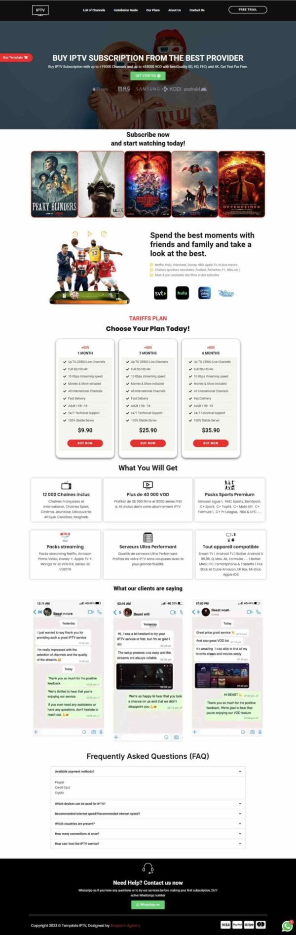 IPTV Templates | WordPress IPTV Templates - IPTVWELL