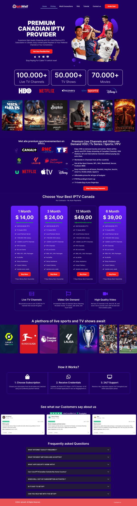 IPTV Template | WordPress IPTV Templates - IPTVWELL