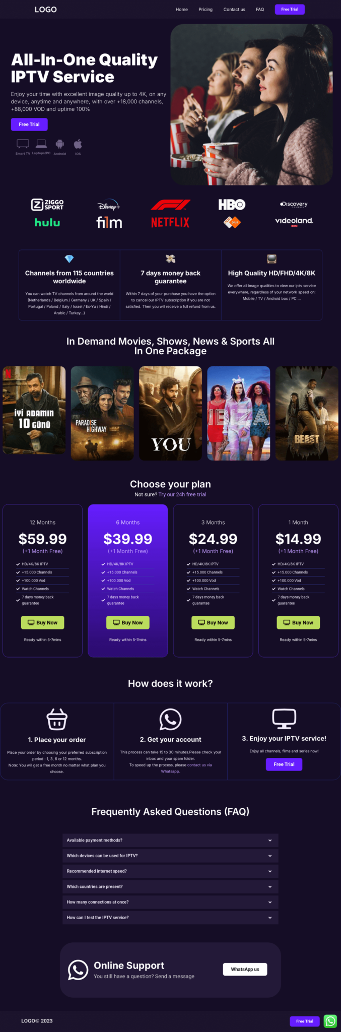 IPTV Template | WordPress IPTV Templates - Iptv Templates